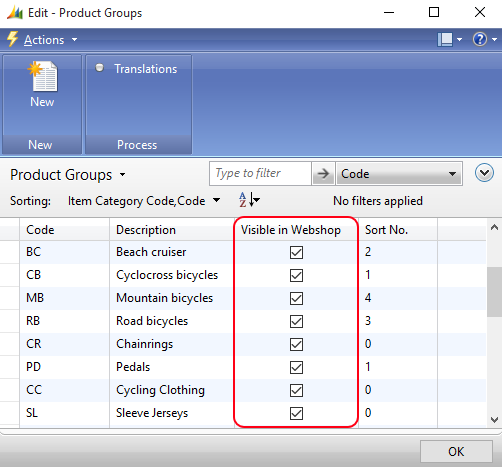 Item Categories And Product Groups