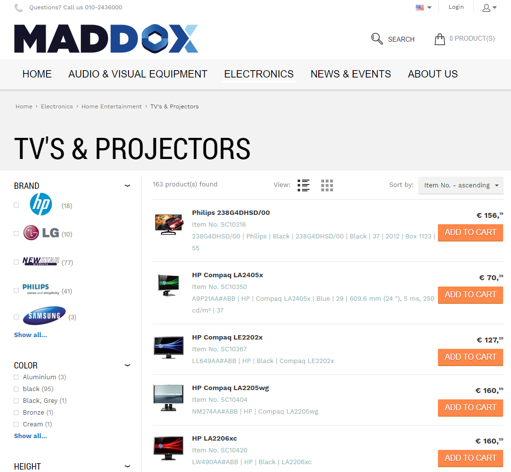 Product List Pages